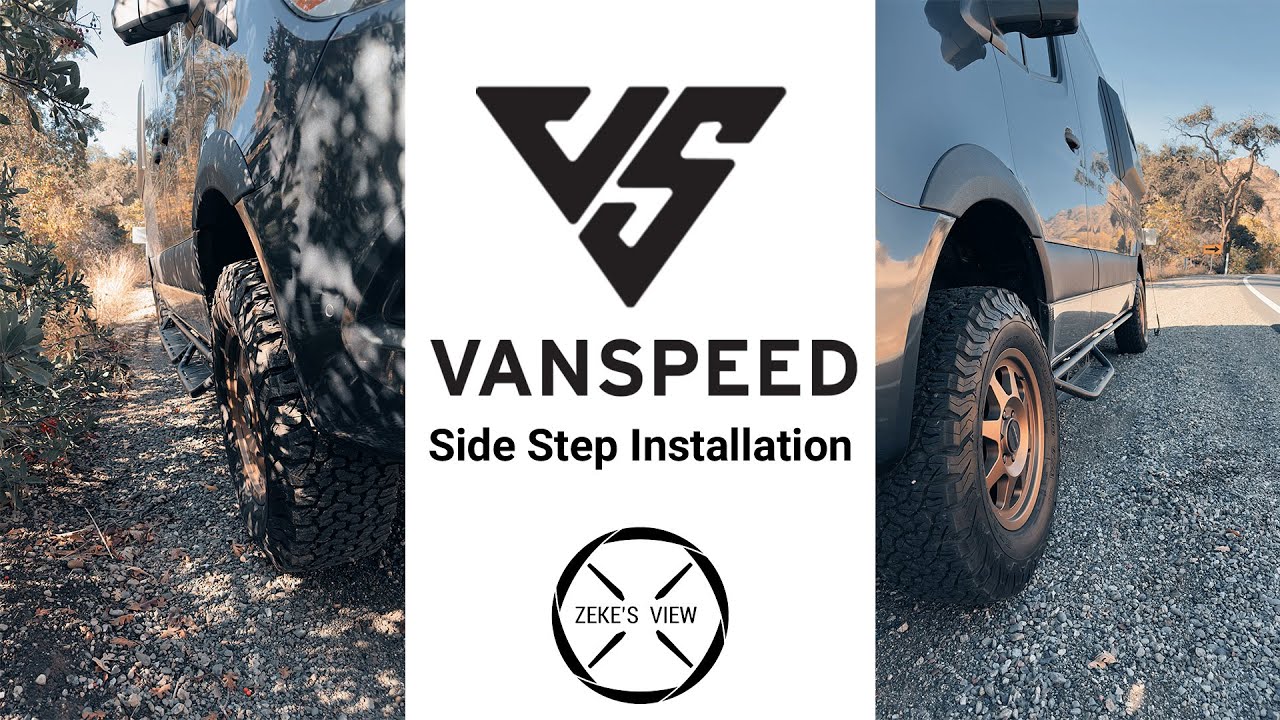 Vanspeed // The Vanmart Sprinter Side Step Installation - YouTube