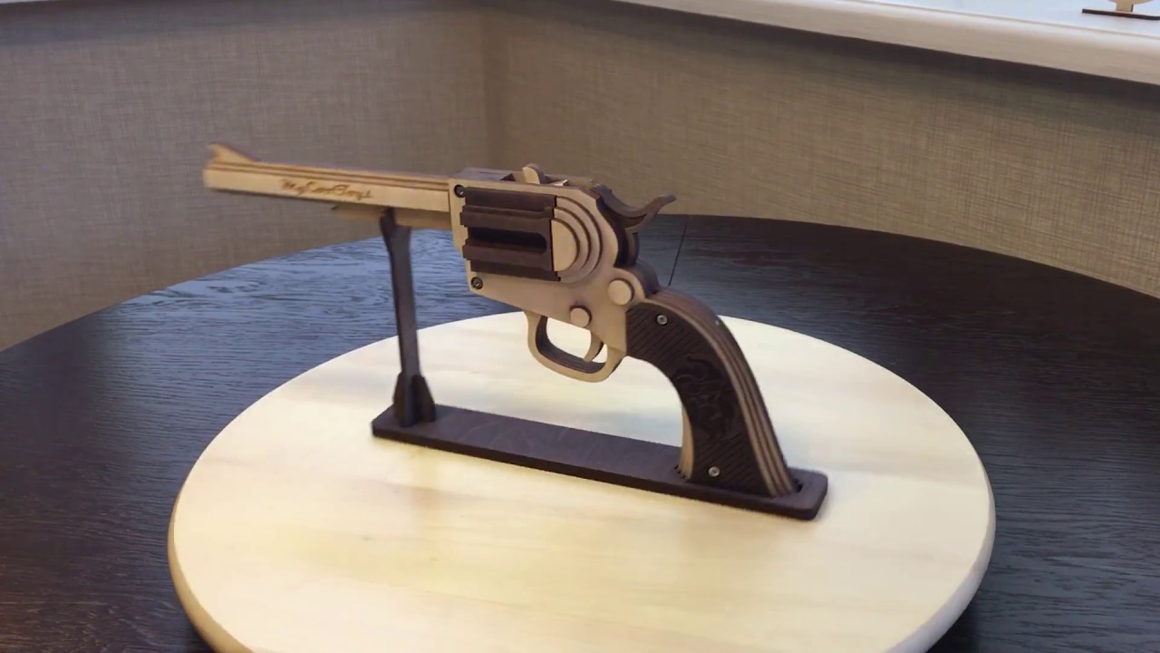 Single action colt revolver (rubber band gun) - YouTube