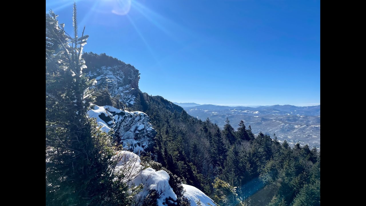 Grandfather Mtn. NC, Snow Hike, The Profile Trail - YouTube