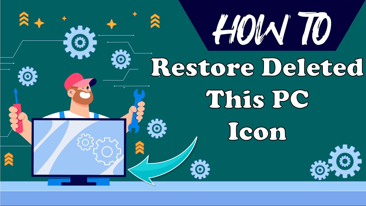 How to restore deleted this pc icon - YouTube