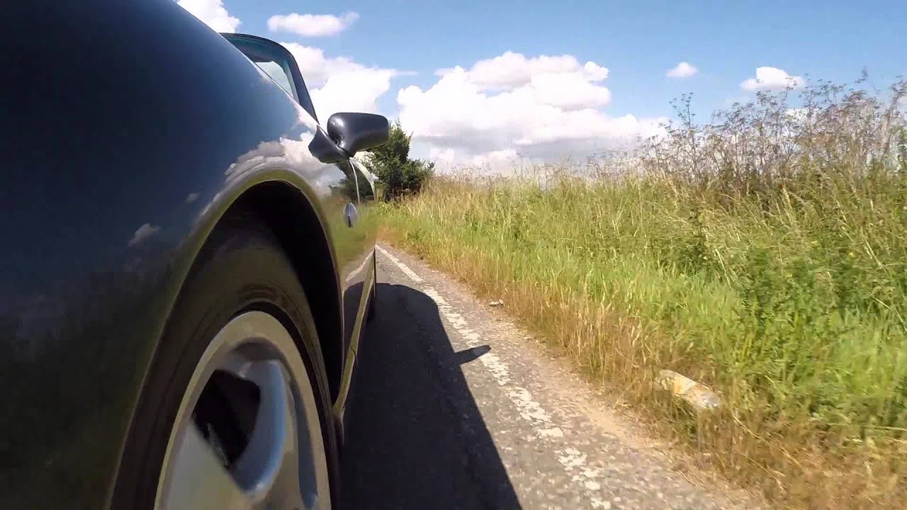 TVR Chimaera testing GoPro suction mount round Barling Magna - YouTube