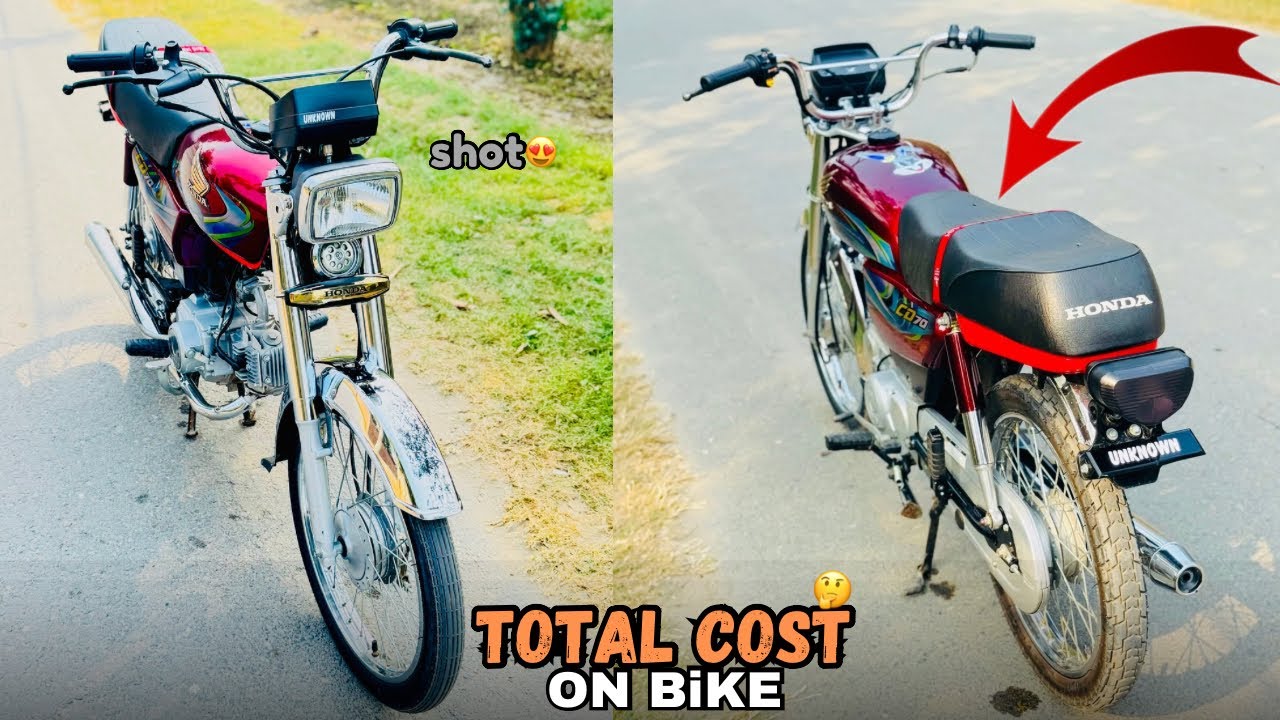 Total Cost On Bike😲|| review on Honda CD 70🤩||A Day For cinematic🔥Best ...