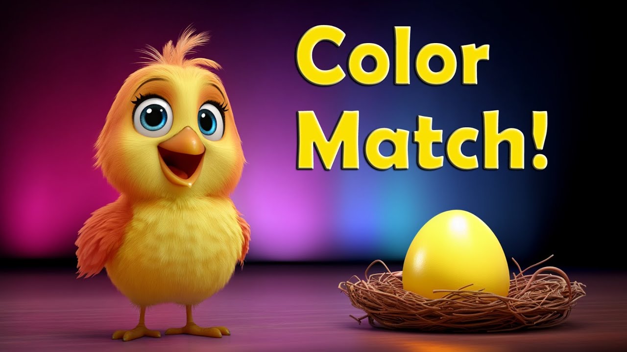 Colorful Birds & Eggs Kids Song: Learn Colors & Funny Bird Sounds - YouTube