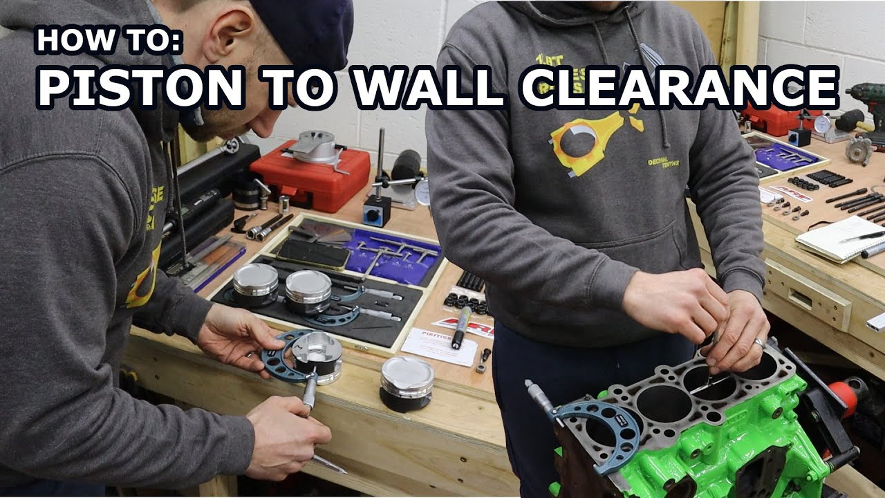 SETTING PISTON TO WALL CLEARANCE!! // VAG 1.8t Stroker Engine Build ...