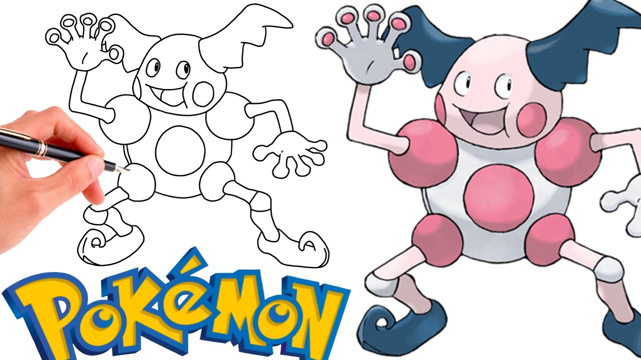 How To Draw MR. MIME POKEMON #122 | Generation 1 - YouTube