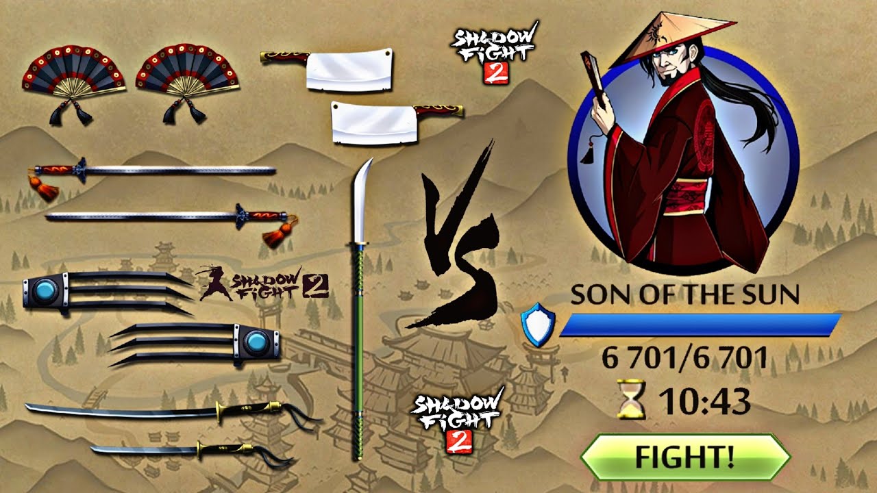 Shadow Fight 2 | New Event | New Boss - Son Of The Sun | Boss Weapons ...