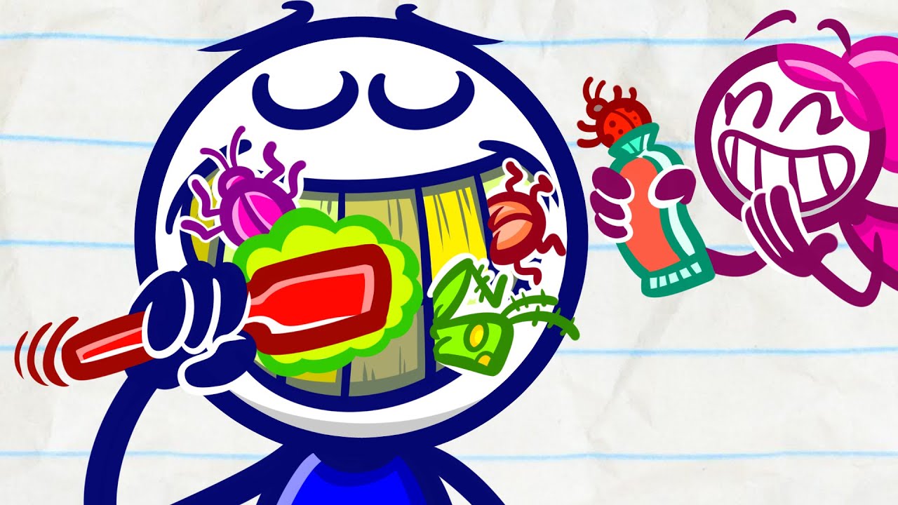 Pencilmate Can't Stop Chewing! -in- "Gum And Gummer" | Pencilmation ...