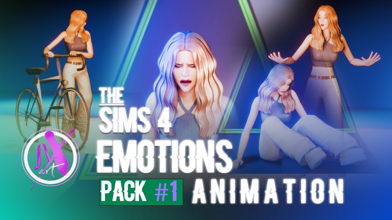 The Sims 4 - Emotions (Sad, crying, talking, bike) PACK #1 Animation ...