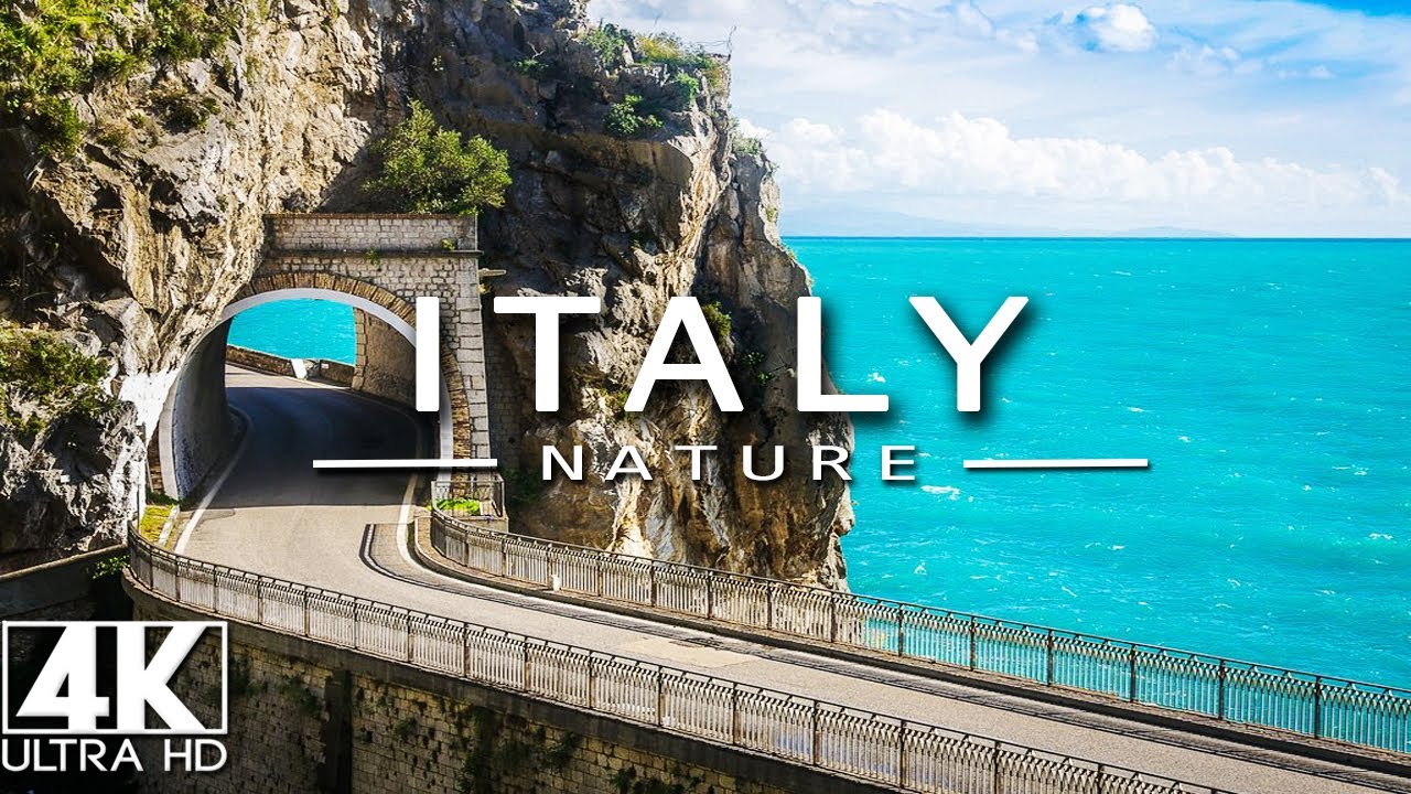 FLYING OVER ITALY (4K UHD) - Relaxing Music Along With Beautiful Nature ...
