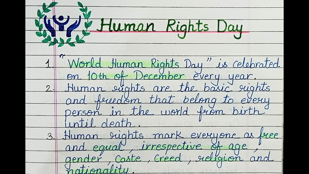10 lines on Human Rights in English / Essay on Human Rights / Essay ...