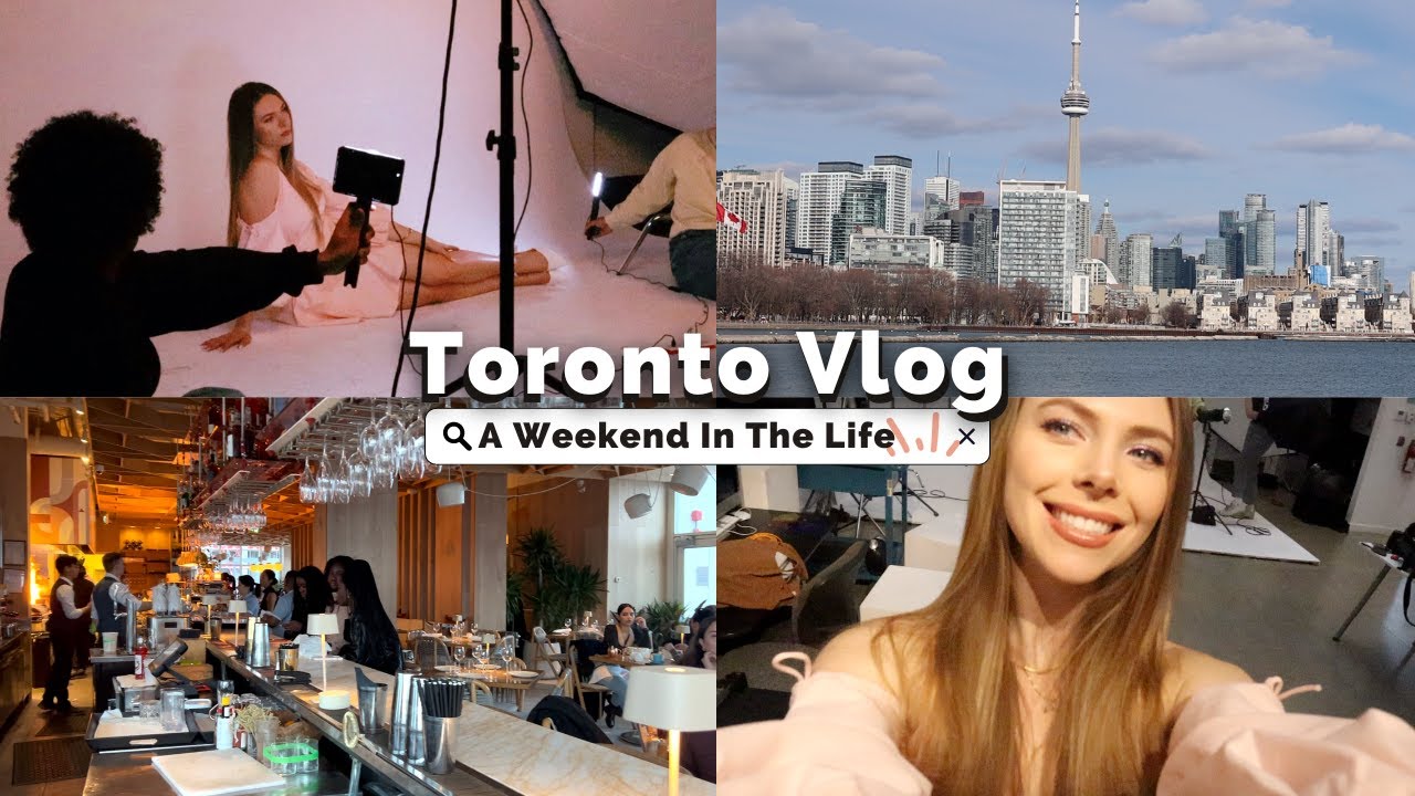 Toronto Vlog! (bts photoshoot, celebrity sighting, food + friends ...