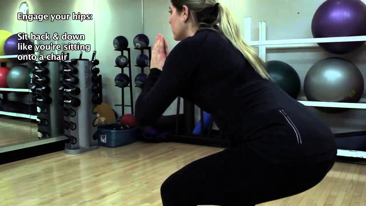 How To Bodyweight Squat - YouTube