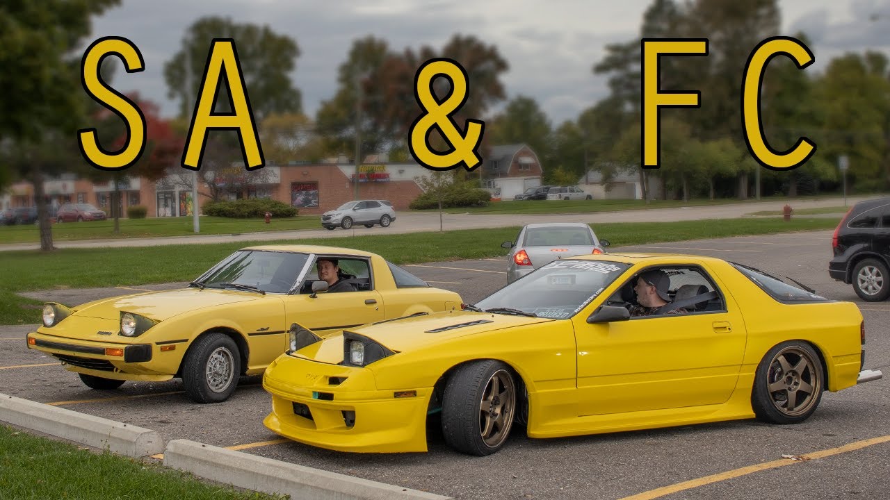 Jake's 1979 SA Rx-7 & Bridgeported FC3S - YouTube