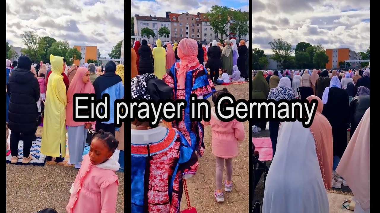 Eid prayer in Germany, SUBSCRIBE TO MY CHANNEL FOR MORE CONTENTS. - YouTube