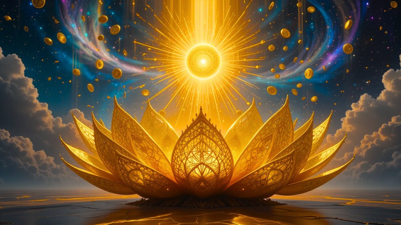 888Hz Golden Sun Lotus – Bloom Into Infinite Wealth, Light & Abundance ...