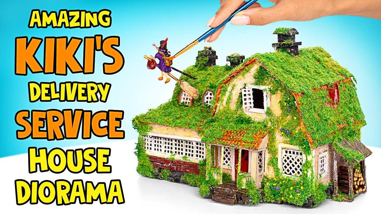 Amazing "Kiki's Delivery Service" House Diorama - YouTube