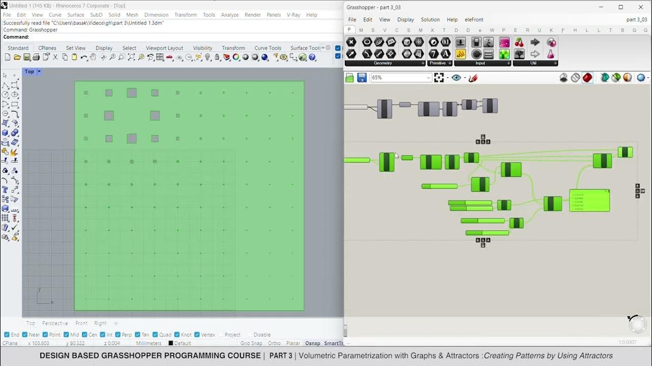 Grasshopper Basics Part 3/2: Volumetric Parametrization with Graphs & Attractors - YouTube