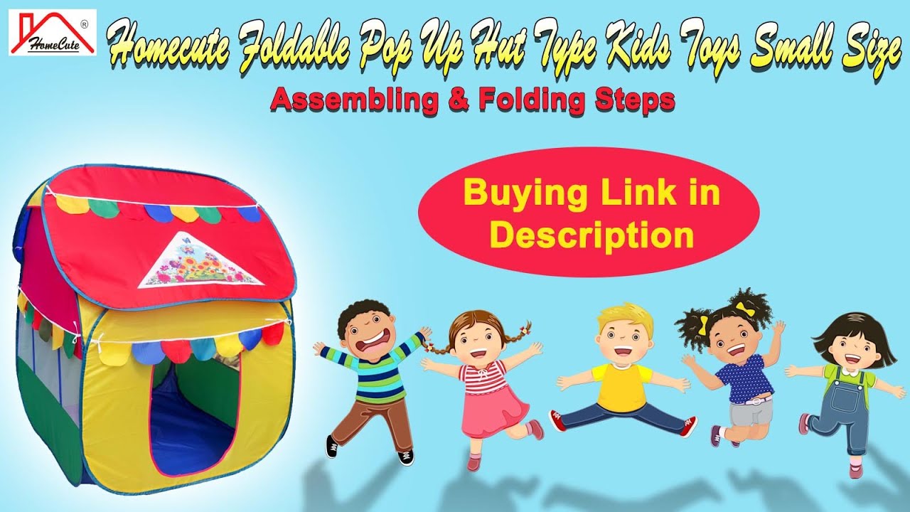 How to Fold & Assemble Homecute Foldable Hut Type Tent House Small Size ...