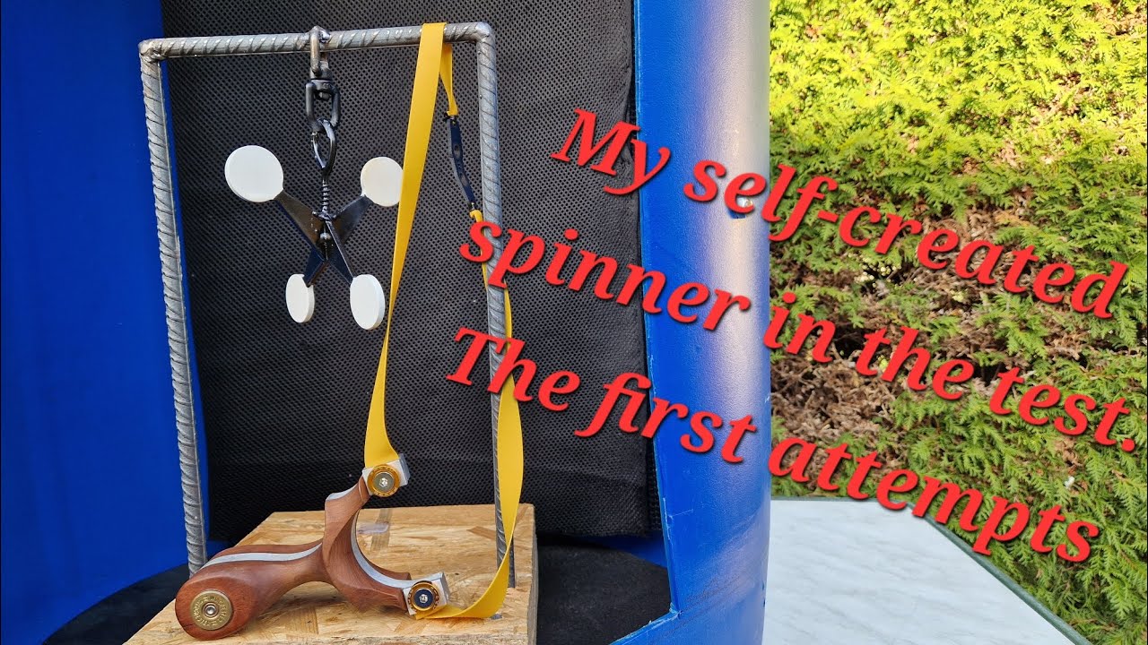 my self-created spinner in the test. the first attempts, full butterfly ...