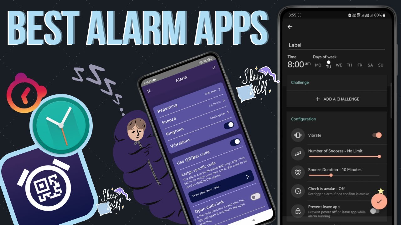 Best Free Alarm Apps to Wake up Heavy Sleepers ⏰ - YouTube