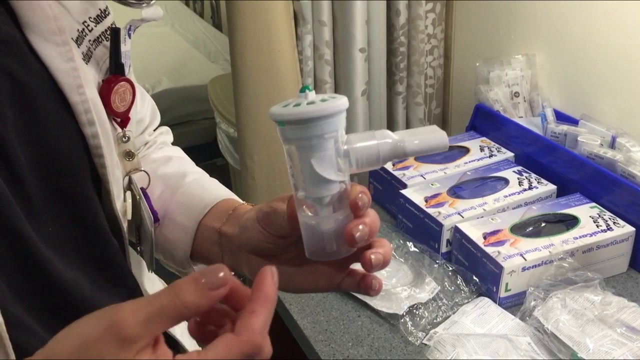 Pediatric Emergency Department Asthma neb setup - YouTube