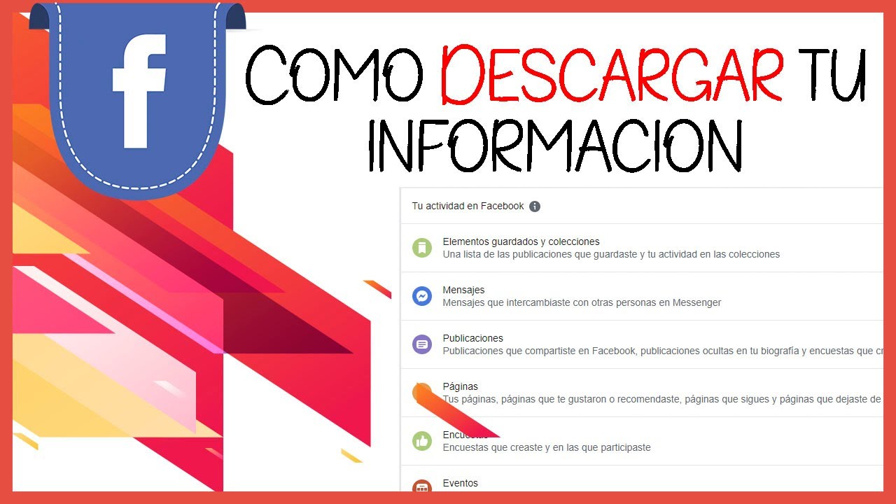 🤦‍♂️ Como descargar tu información de Facebook | 🚶‍♀️ Paso a Paso - Año ...