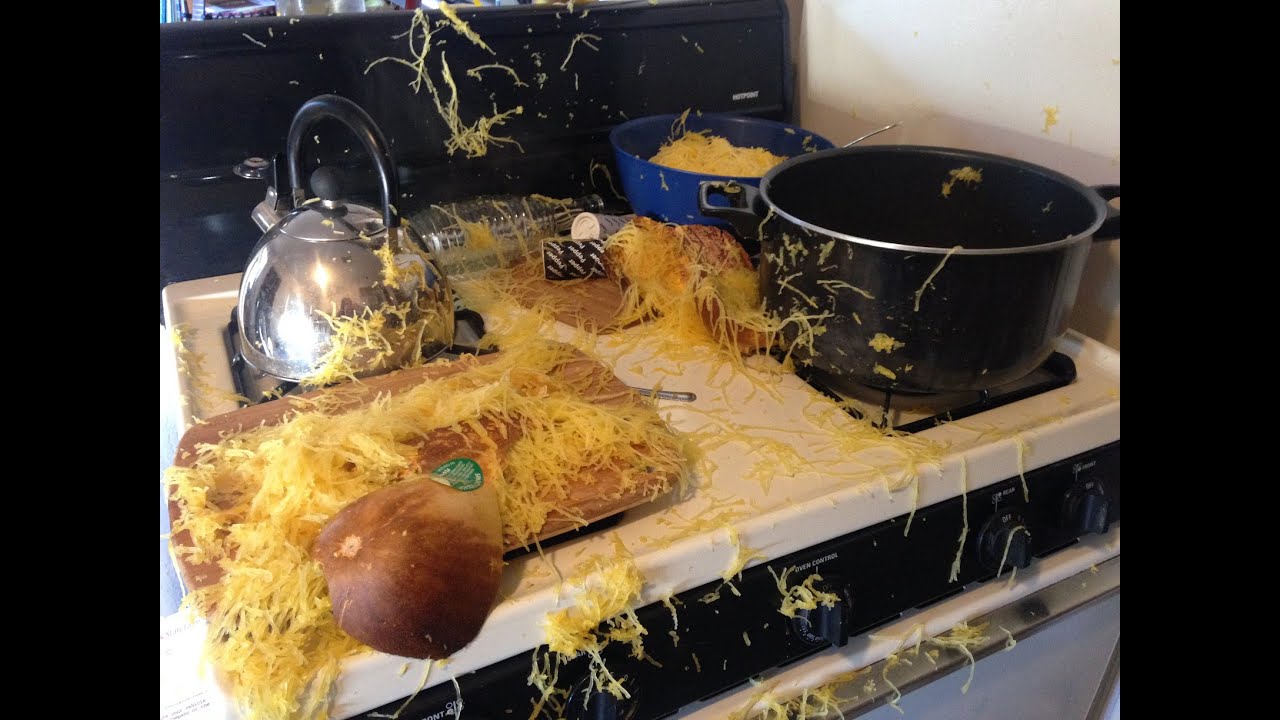 How NOT to bake Spaghetti Squash (originally: no-mess cooking in oven ...