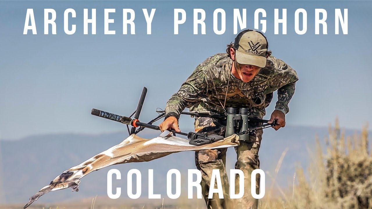 UP CLOSE in the WIDE OPEN?! SOLO Archery Pronghorn SUCCESS with a DECOY ...