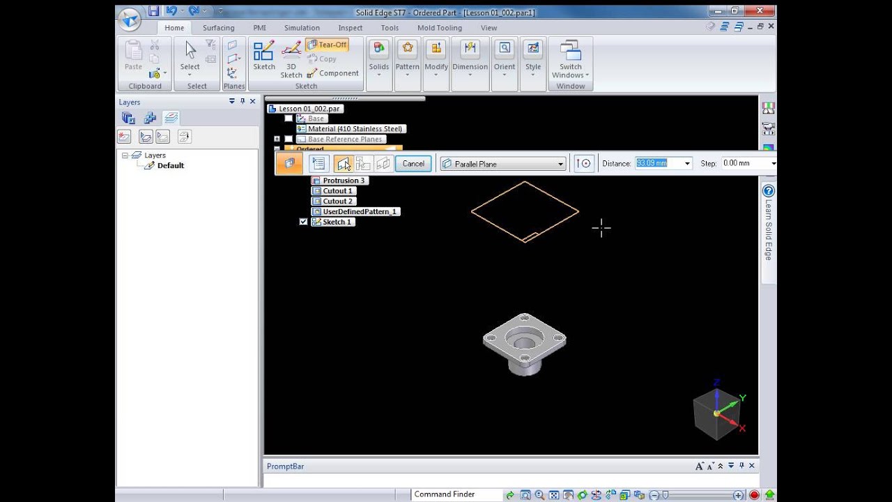 Tear Off solid edge - YouTube