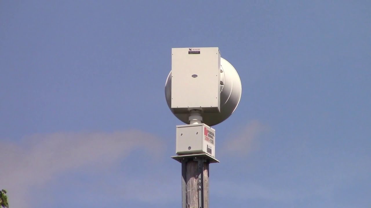 Federal Signal 2001-130 | Alert | Tornado Siren Test, Marshfield, WI ...