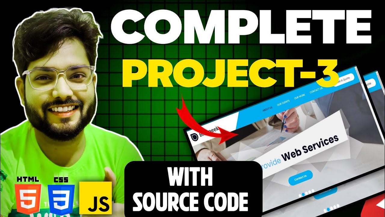 Complete Website🔥 Project No 3 Webdevlopement Coding Codedynamo2456 Youtube