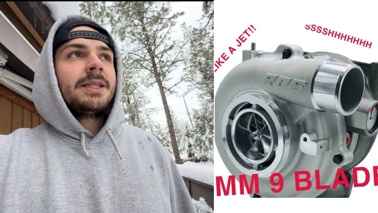 Brand new 68mm RDS 9 blade turbo for my LLY duramax - YouTube