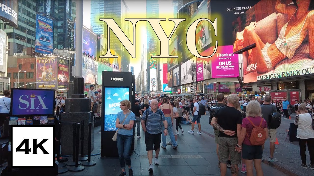 New York City Times Square Walking Tour · 4K HDR - YouTube