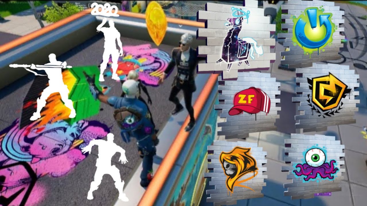 ULTRA STACKED emoji and emote BATTLES using the SPRAY skin - YouTube