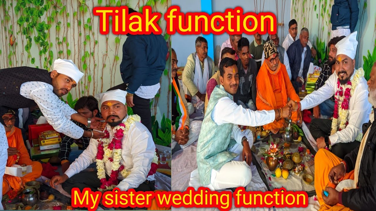 My sister tilak vlogs wedding series start day-2|tilak function.💃💃 ...