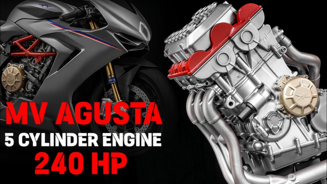 MV Agusta’s Groundbreaking 5 Cylinder Engine Concept The “Square 5” of ...