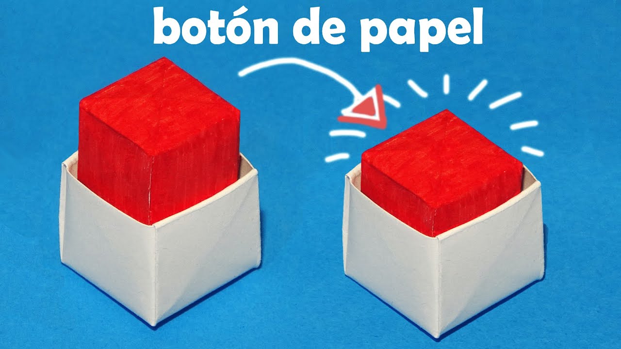 Cómo Hacer Un BotÓn De Origami Sin Pegamento Botón De Juguete Youtube