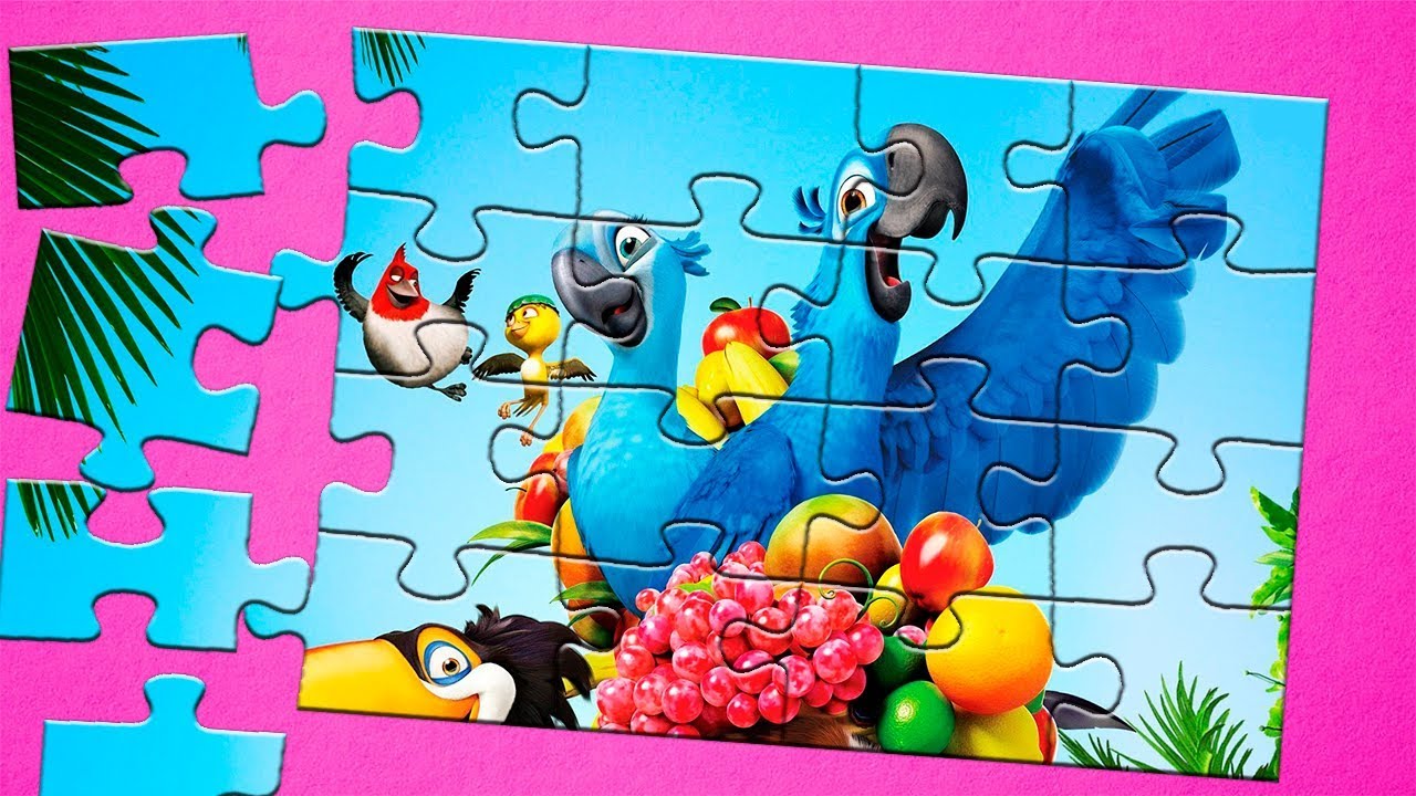 Rio Animated Puzzle Game for kids Learn video for children - YouTube