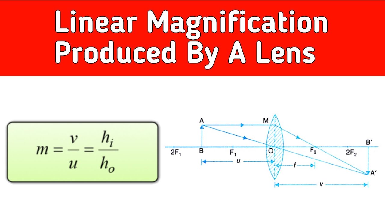 Linear Magnification Produced By A Lens | CBSE Class 12 | Ray Optics ...