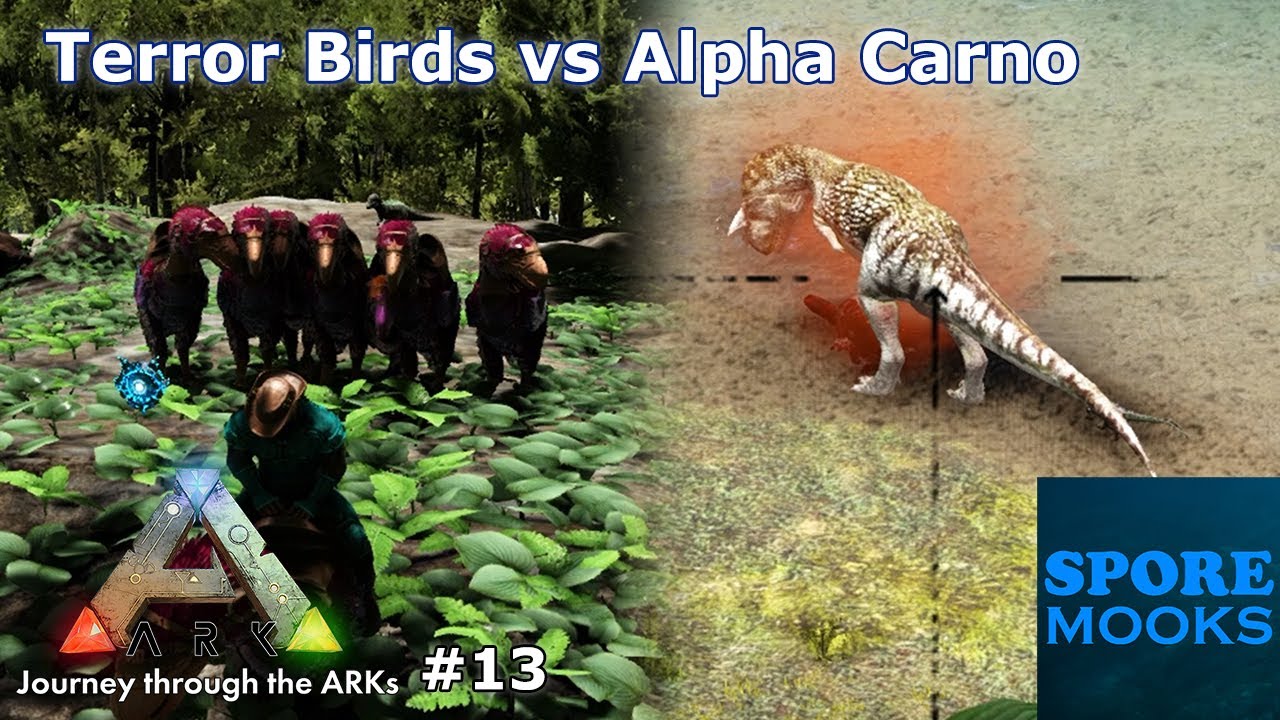 ARK: Survival Evolved | Journey through the ARKs #13 - Terror Birds vs ...