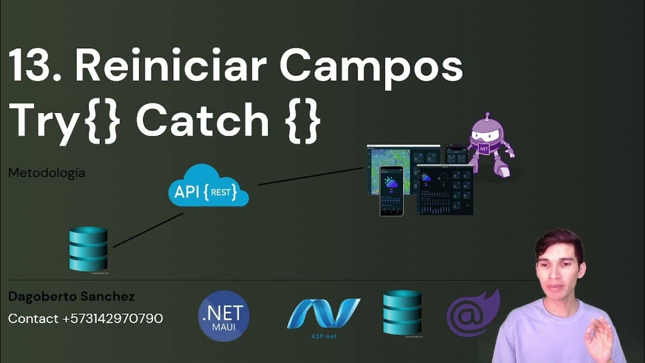 13. Como reiniciar campos de un formulario y captar errores con try y ...