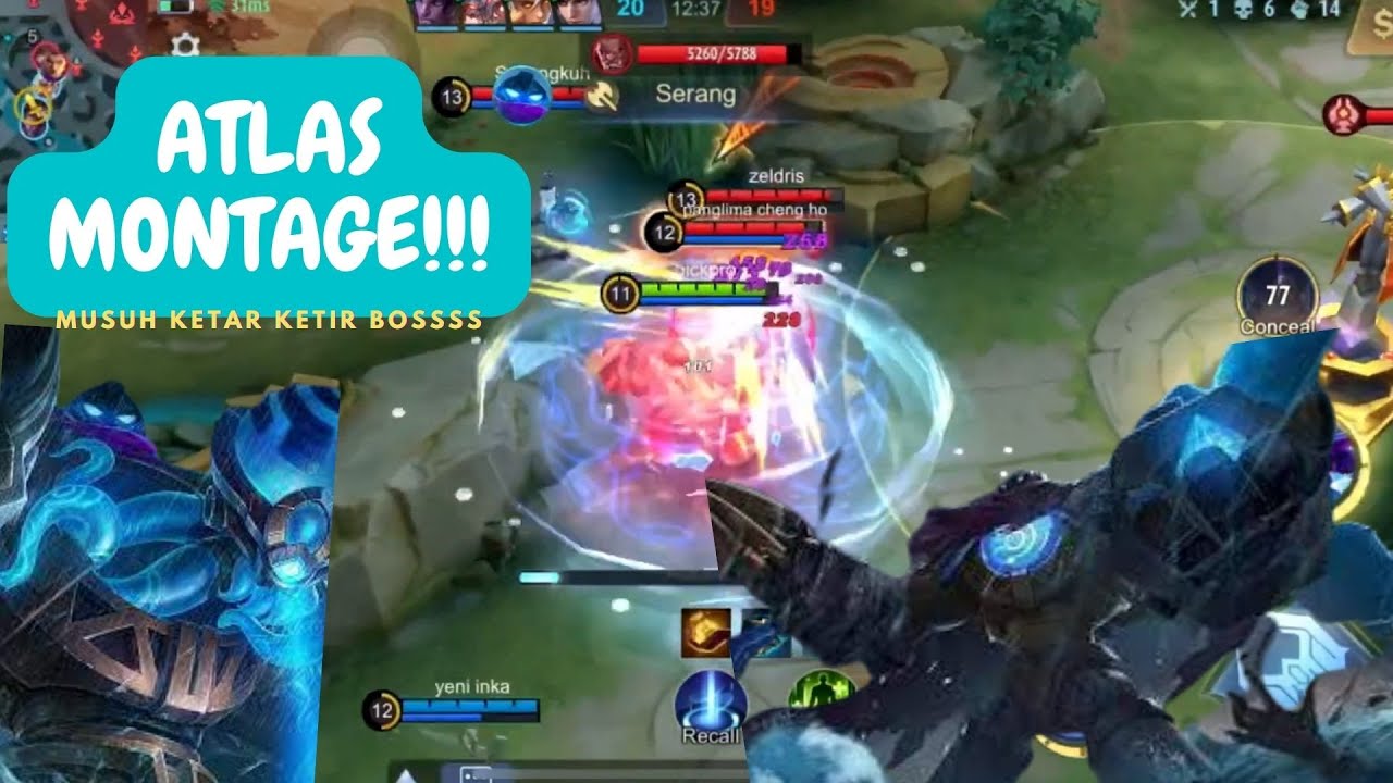 ULTI ATLAS ANTI GAGAL AUTO MONTAGE!!! ATLAS OTW TOP GLOBAL 2023 # ...