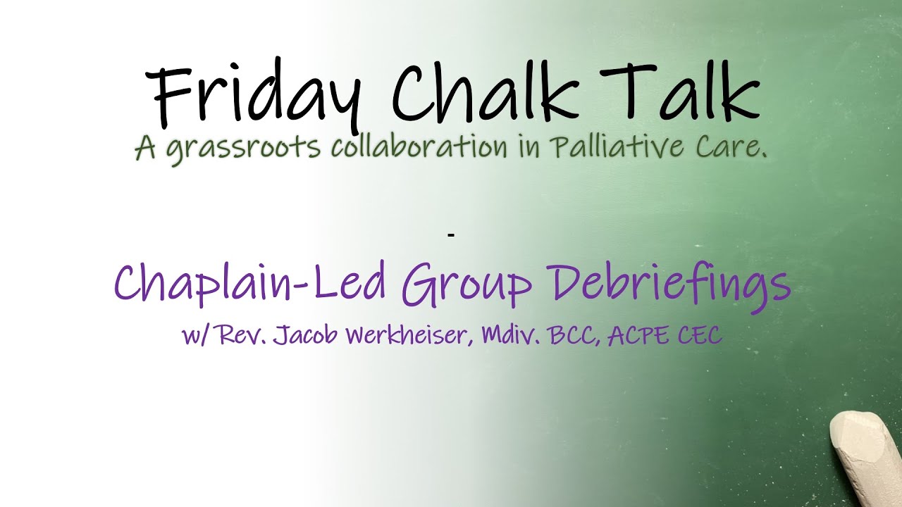 Chaplain-Led Group Debriefings - YouTube