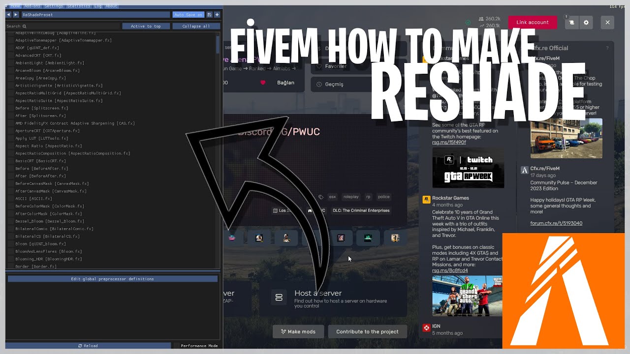 FİVEM HOW TO MAKE RESHADE ? - YouTube