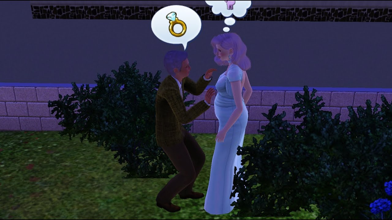 Finally the premade sim proposes to my sim! (sims 3) - YouTube