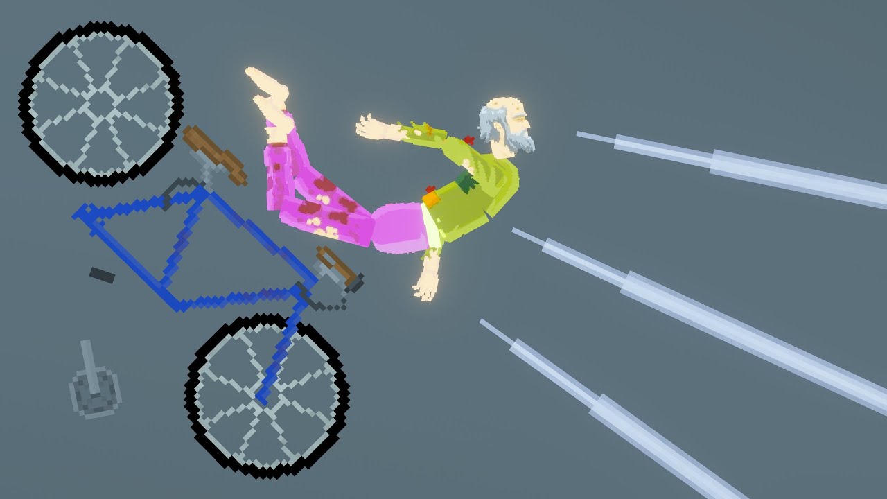 Happy Wheels ( EPIC DEATHRUN ) In People Playground - YouTube