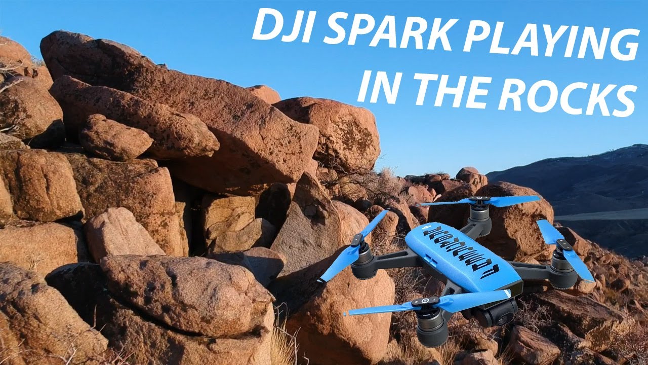 DJI Spark Playing in the Rocks - YouTube
