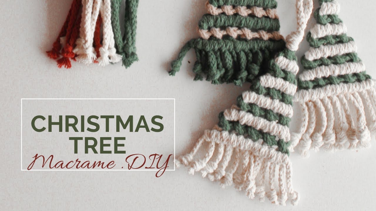 Macrame Snowy Christmas Tree. Christmas tree wall hanging. Christmas ...