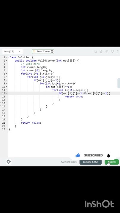GFG POTD|Find Rectangle with Corners as 1|java program #gfgpotdtoday # ...