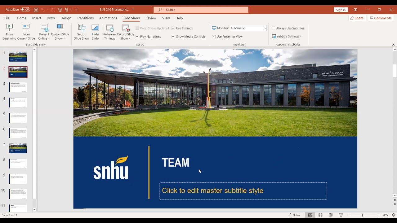 Week 7 Recording - SNHU BUS 210 - YouTube